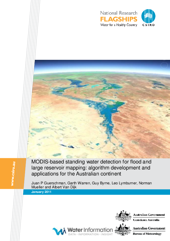 Pdf Modis Based Standing Water Detection For Flood And Large Reservoir Mapping Algorithm