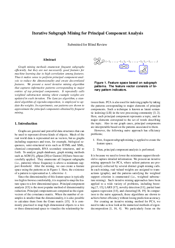 (PDF) Iterative Subgraph Mining for Principal Component Analysis (PDF) Iterative Subgraph Mining for Principal Component Analysis