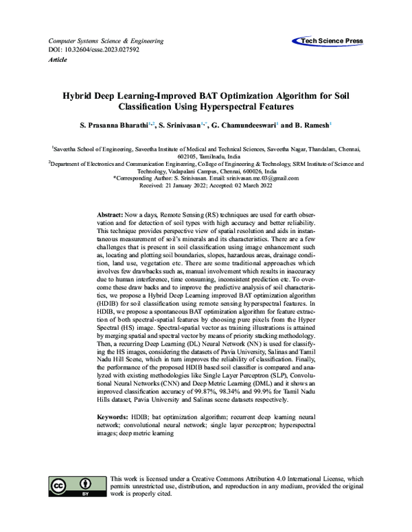 (PDF) Hybrid Deep Learning-Improved BAT Optimization Algorithm for Soil Classification Using ...