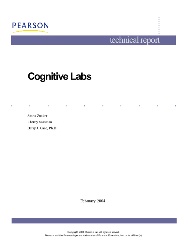 (PDF) Cognitive Labs