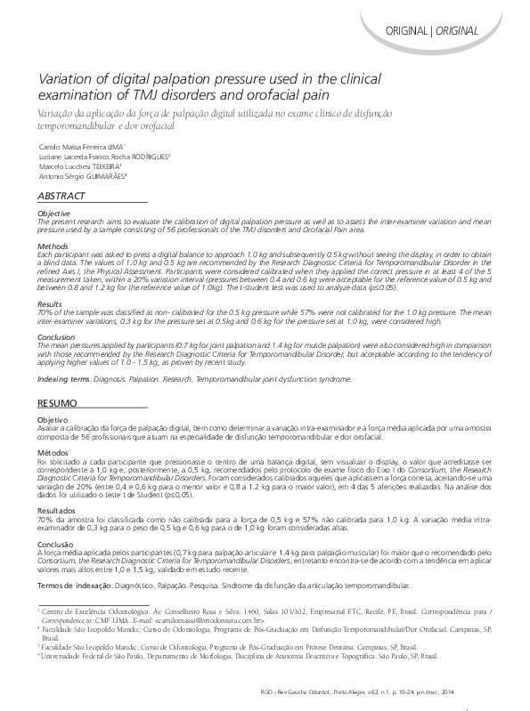 (PDF) Variation of digital palpation pressure used in the clinical ...