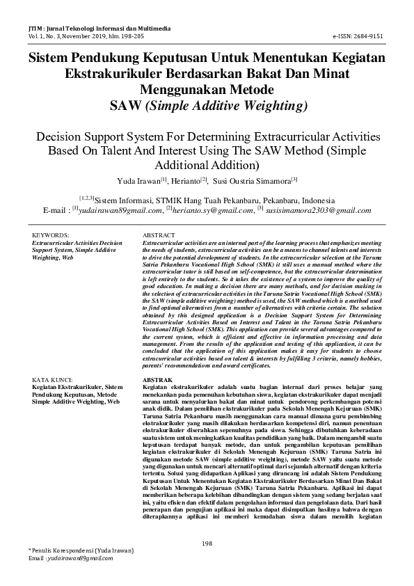 (PDF) Sistem Pendukung Keputusan Untuk Menentukan Kelayakan Sertifikasi Guru Dengan Menggunakan ...