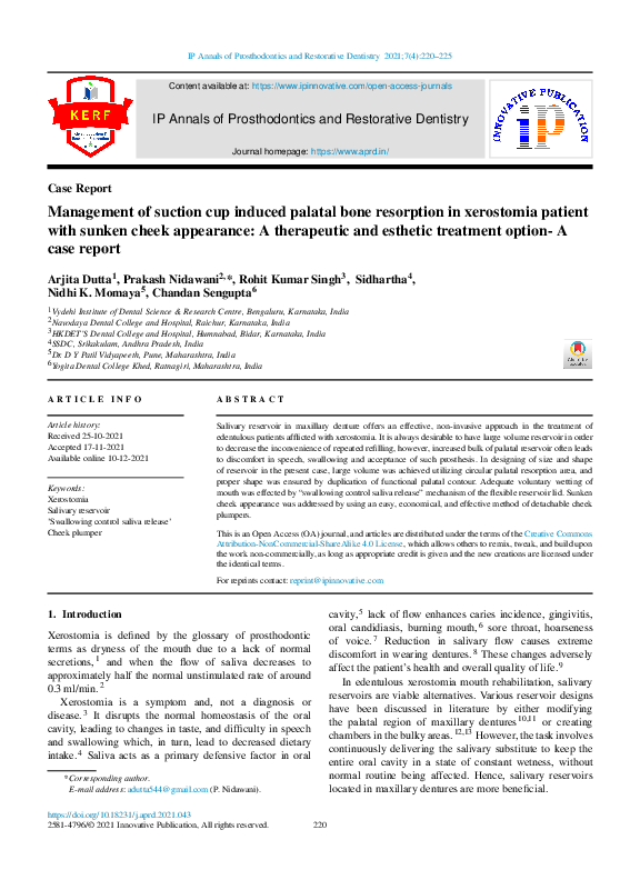 (PDF) Management of suction cup induced palatal bone resorption in ...