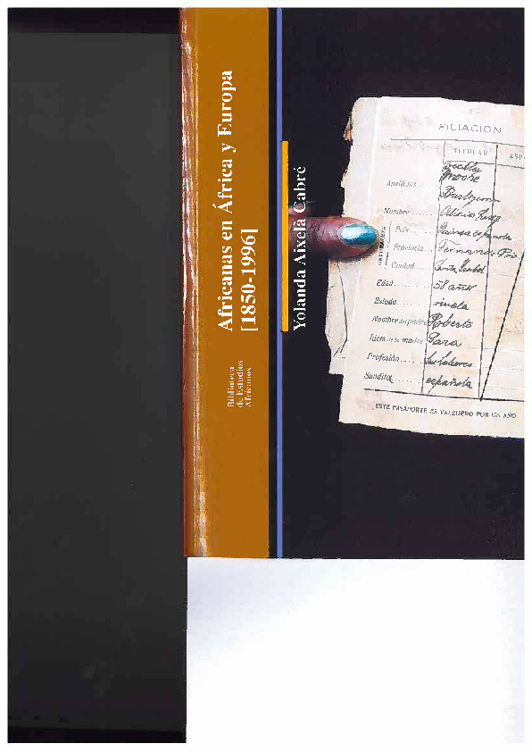 (PDF) Aixelà-Cabré, Yolanda. 2022. Africanas en África y Europa (1850 ...