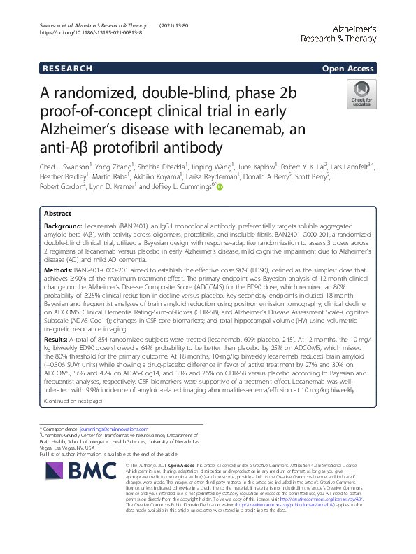 (PDF) A randomized, double-blind, phase 2b proof-of-concept clinical ...
