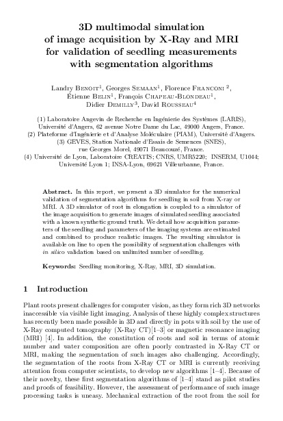 (PDF) 3D Multimodal Simulation of Image Acquisition by X-Ray and MRI for Validation of Seedling ...