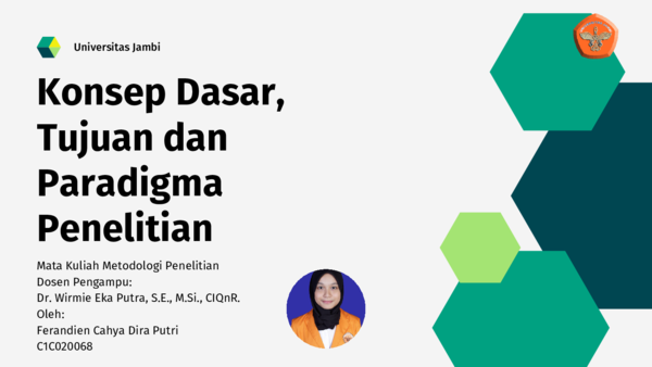 (PDF) PPT 1 METODOLOGI PENELITIAN - KONSEP DASAR, TUJUAN, PARADIGMA ...