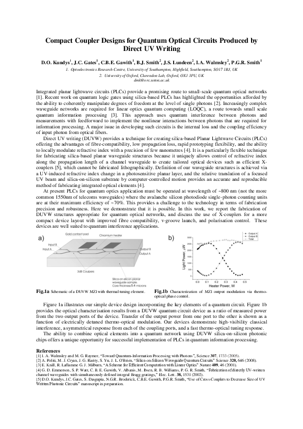 (PDF) Compact coupler designs for quantum optical circuits produced by ...