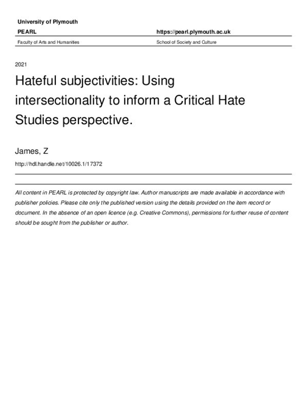 (PDF) Examining the Boundaries of Intersectionality