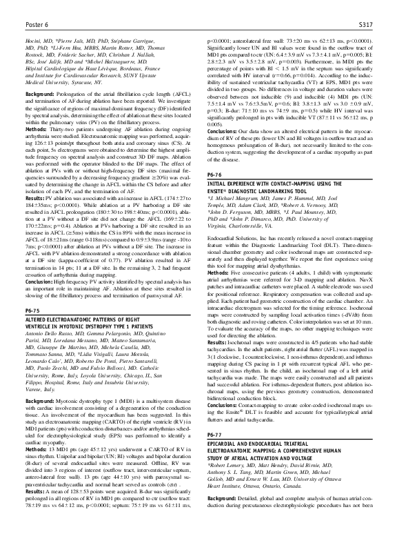 (PDF) Initial experience with contact-mapping using the Ensite® Diagnostic Landmarking Tool