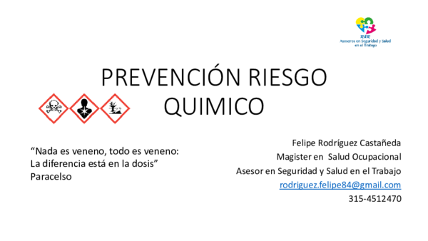 (PDF) RIESGO QUIMICO