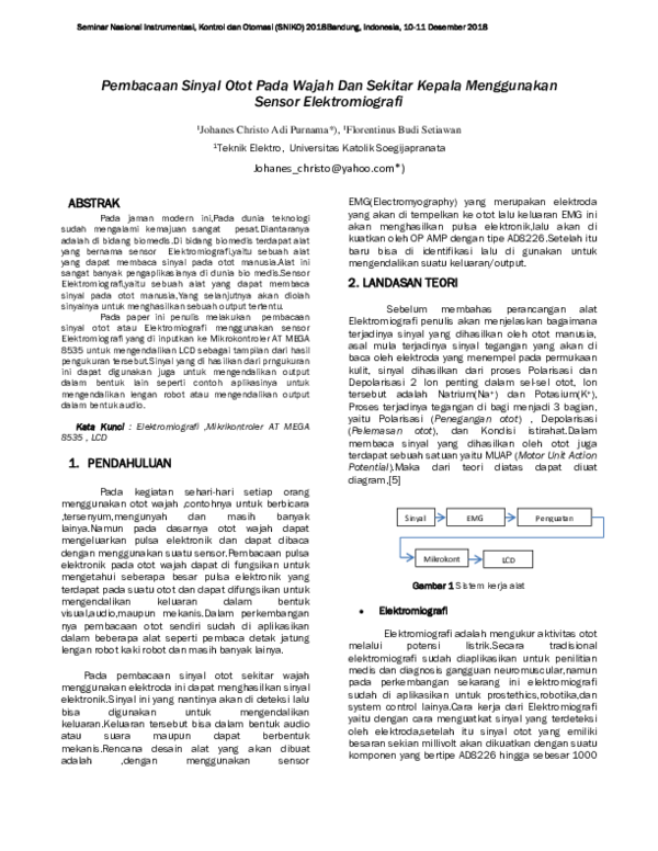 (PDF) Pembacaan Sinyal Otot Pada Wajah Dan Sekitar Kepala Menggunakan ...