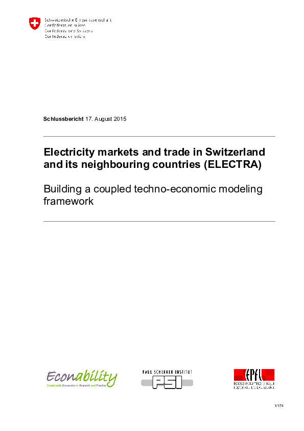 (PDF) Electricity markets and trade in Switzerland and its neighbouring ...