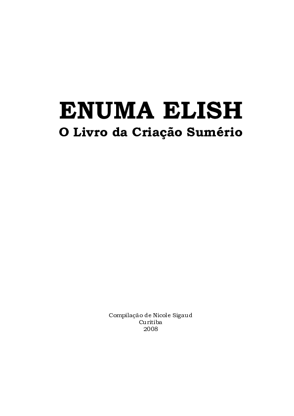 (PDF) ENUMA ELISH