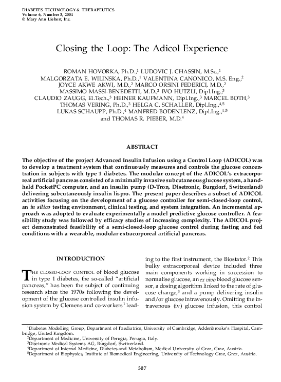 (PDF) Closing the Loop: The Adicol Experience