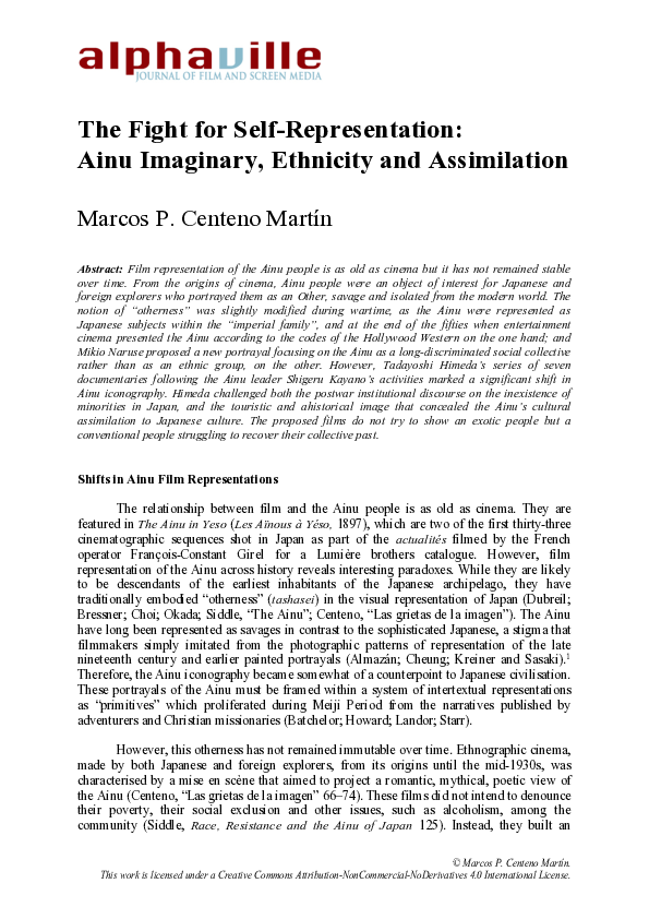 (PDF) The fight for self-representation