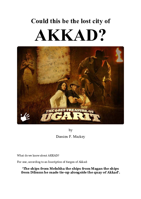 (DOC) Could this be the lost city of Akkad?
