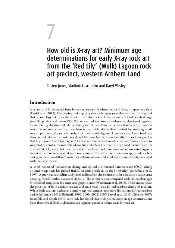 (PDF) How old is X-ray art? Minimum age determinations for early X-ray ...