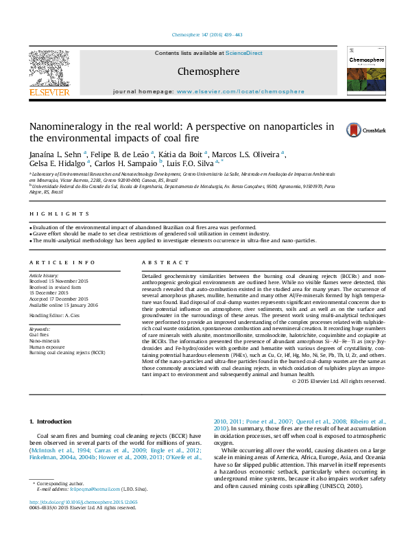 (PDF) Nanomineralogy in the real world: A perspective on nanoparticles ...