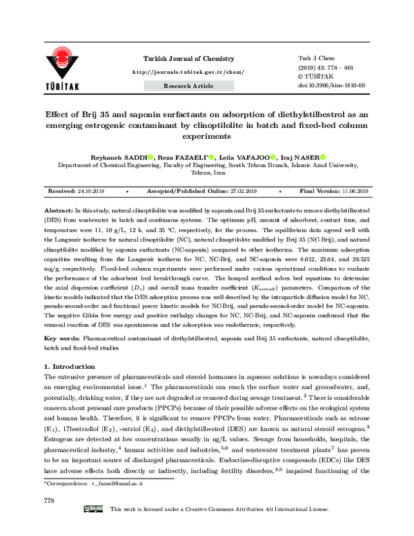 (PDF) Effect of Brij 35 and saponin surfactants on adsorption of ...