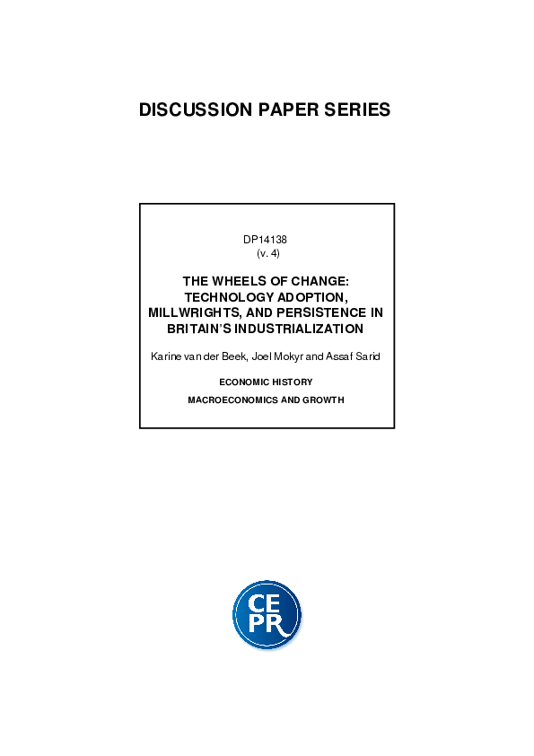 (PDF) The Wheels of Change: Human Capital, Millwrights, and ...