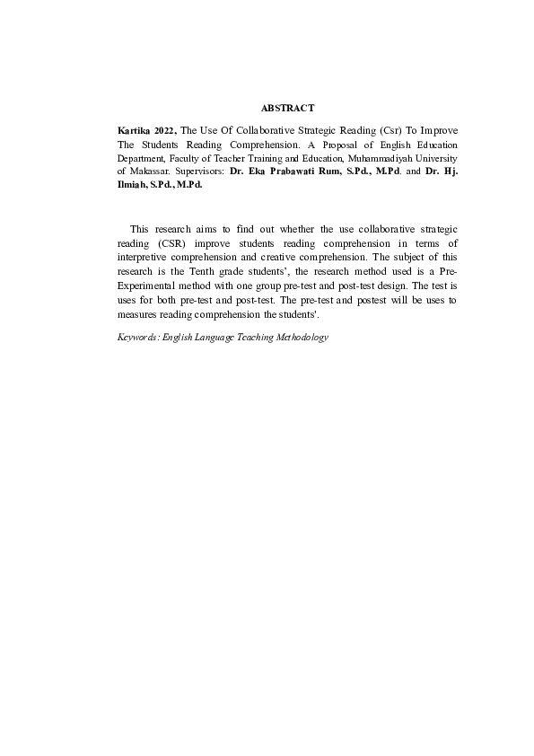 (DOC) Proposal ABSTRACT