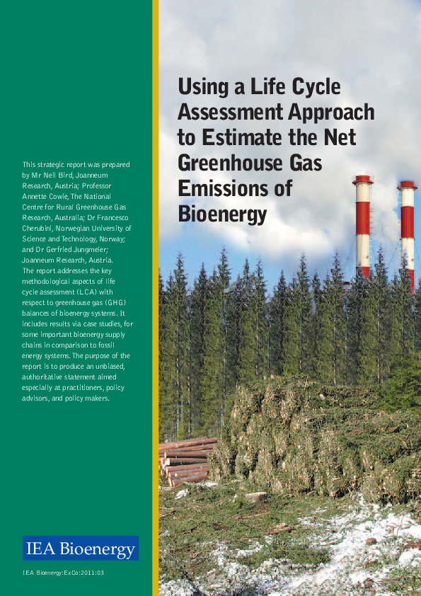 (PDF) Using a Life Cycle Assessment Approach to Estimate the Net Greenhouse Gas Emissions of ...