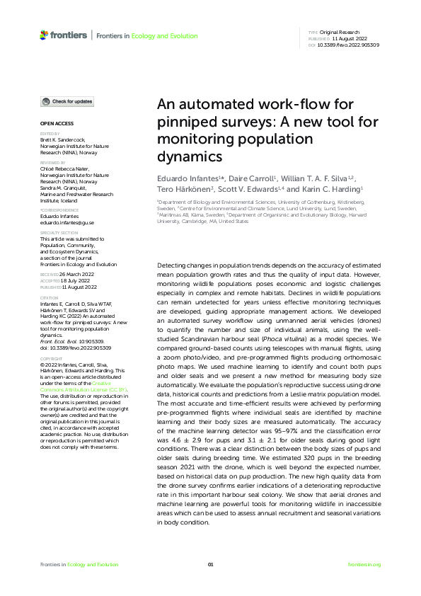 (PDF) An automated work-flow for pinniped surveys: A new tool for ...