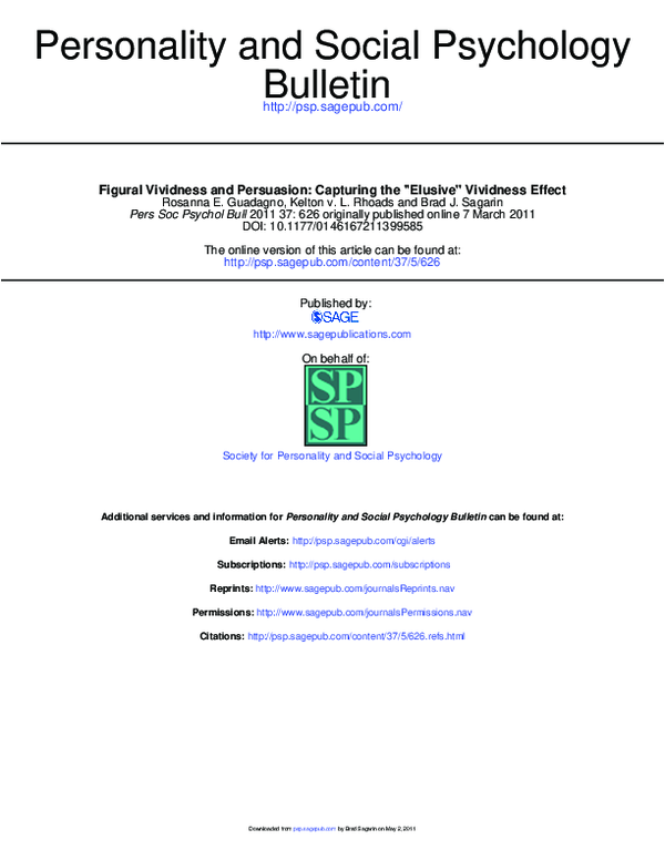 (PDF) Figural Vividness and Persuasion: Capturing the “Elusive ...