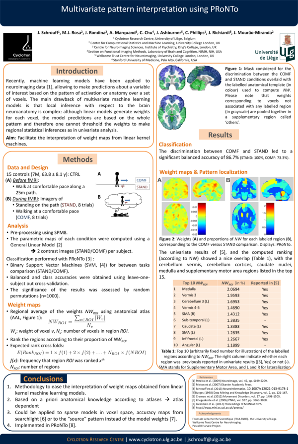 (PDF) Multivariate pattern interpretation using PRoNTo
