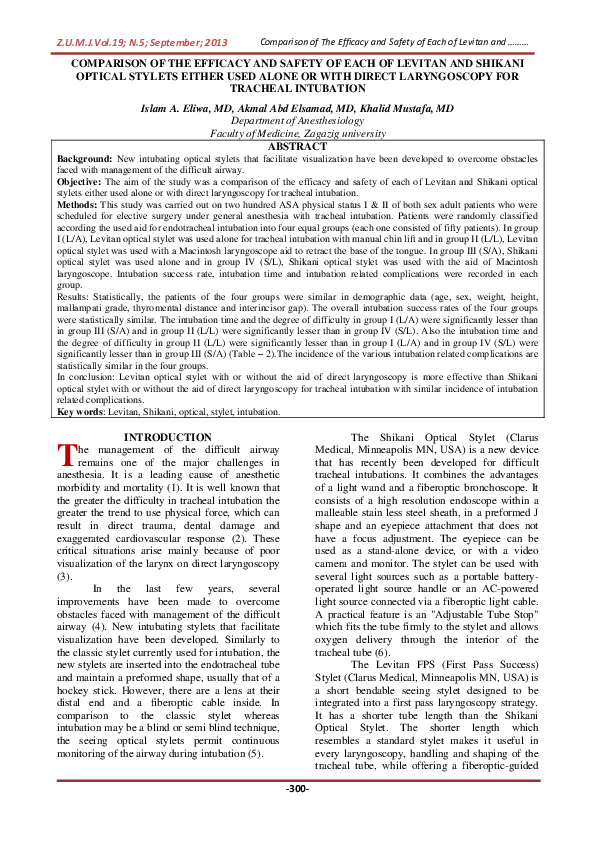 (PDF) Comparison of the Efficacy and Safety of Each of Levitan and ...