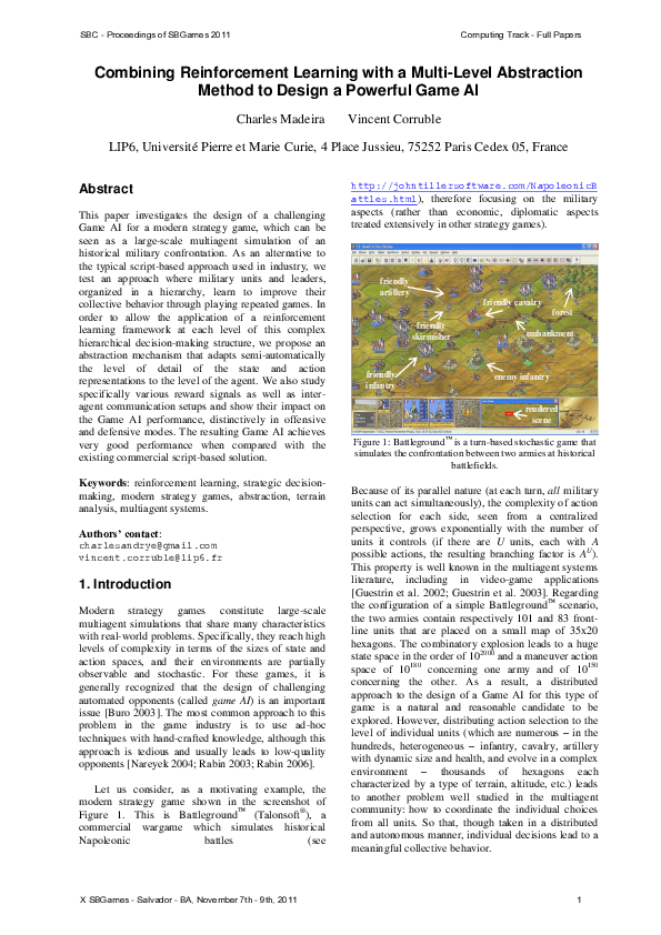 Pdf Combining Reinforcement Learning With A Multi Level Abstraction 6897