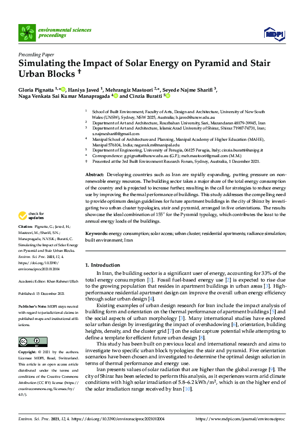 (PDF) Simulating the Impact of Solar Energy on Pyramid and Stair Urban ...