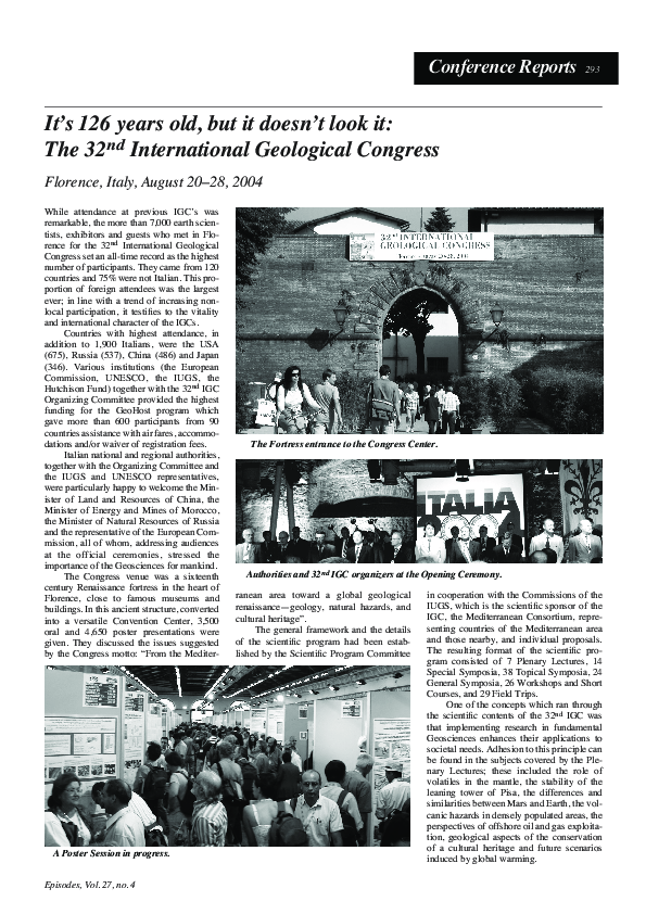 (PDF) Conference Reports