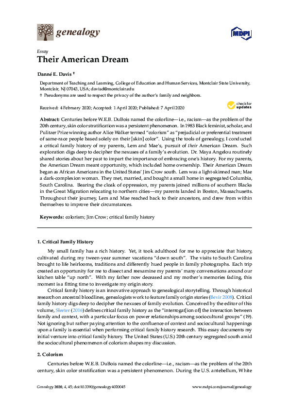 (PDF) Their American Dream