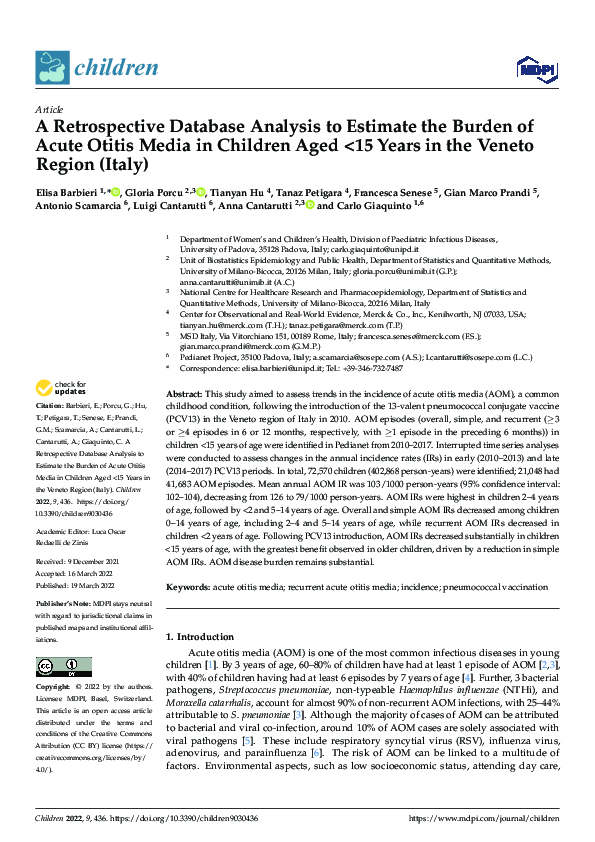 (PDF) A Retrospective Database Analysis to Estimate the Burden of Acute ...