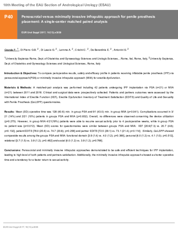 (PDF) Penoscrotal versus minimally invasive infrapubic approach for ...