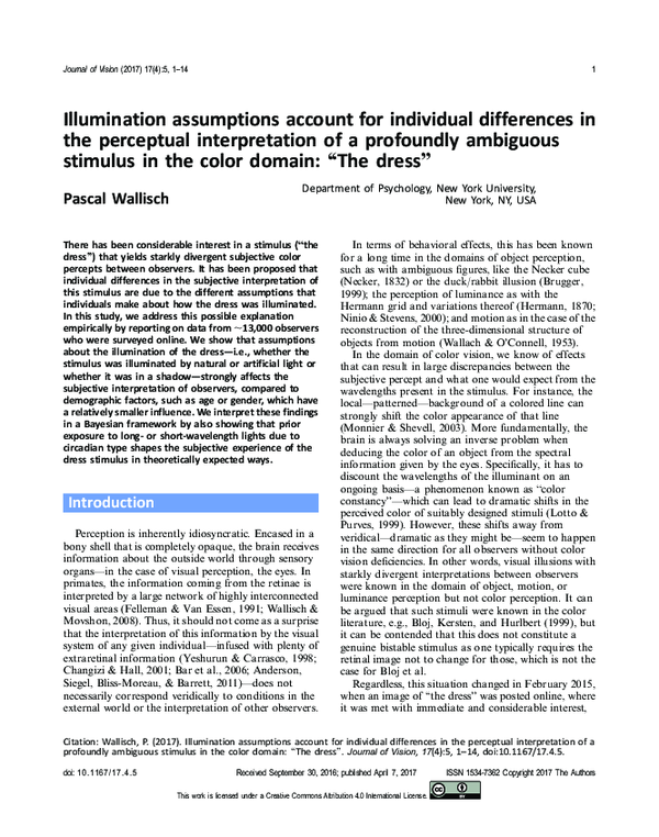 (PDF) Illumination assumptions account for individual differences in ...