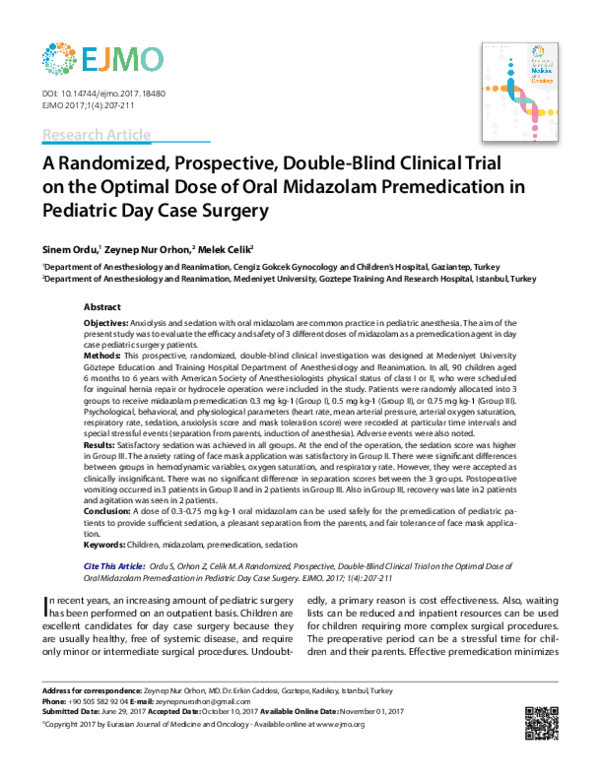 (PDF) A Randomized, Prospective, Double-Blind Clinical Trial on the ...