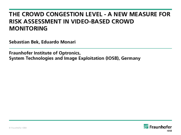(PDF) The crowd congestion level — A new measure for risk assessment in ...