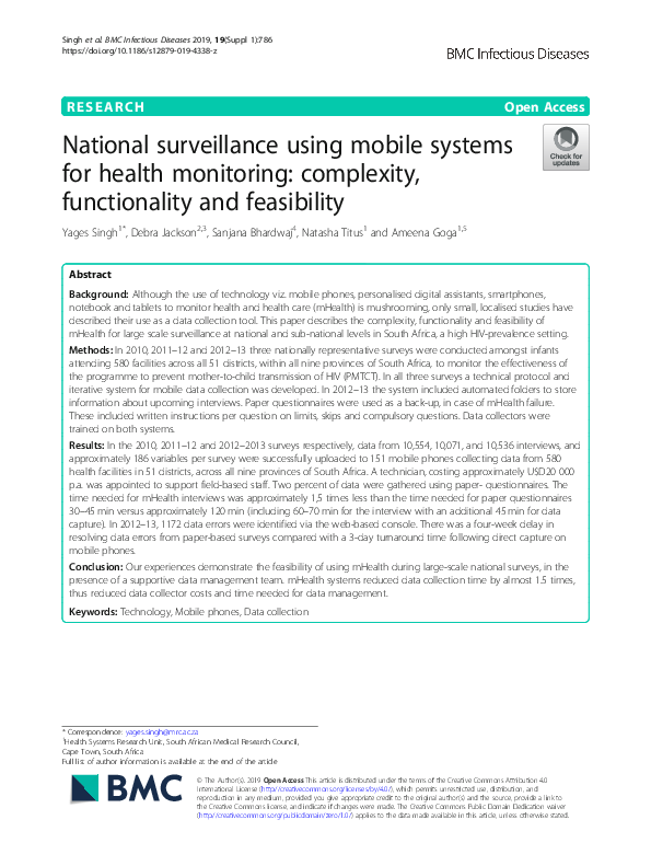 (PDF) National surveillance using mobile systems for health monitoring ...