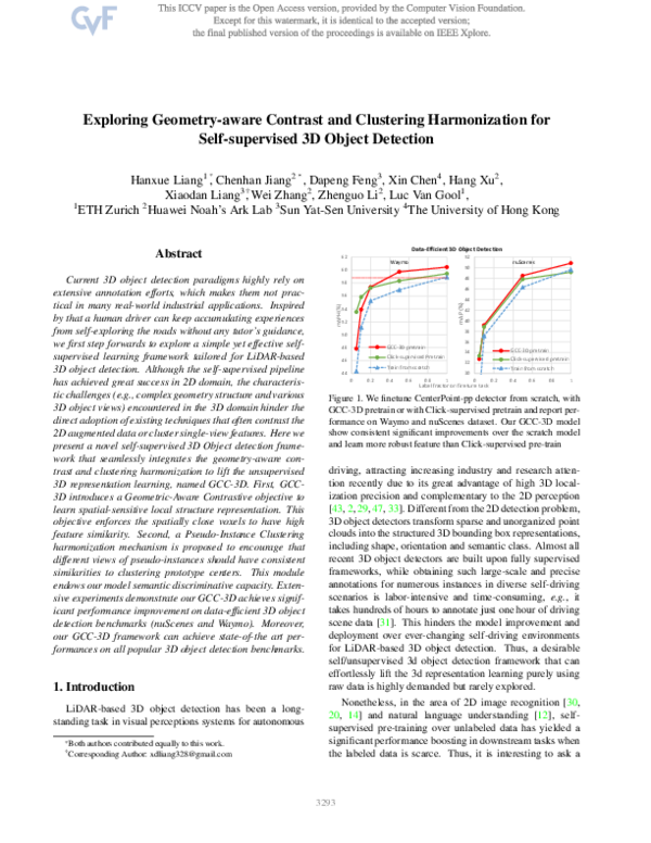 (PDF) Exploring Geometry-aware Contrast and Clustering Harmonization for Self-supervised 3D ...