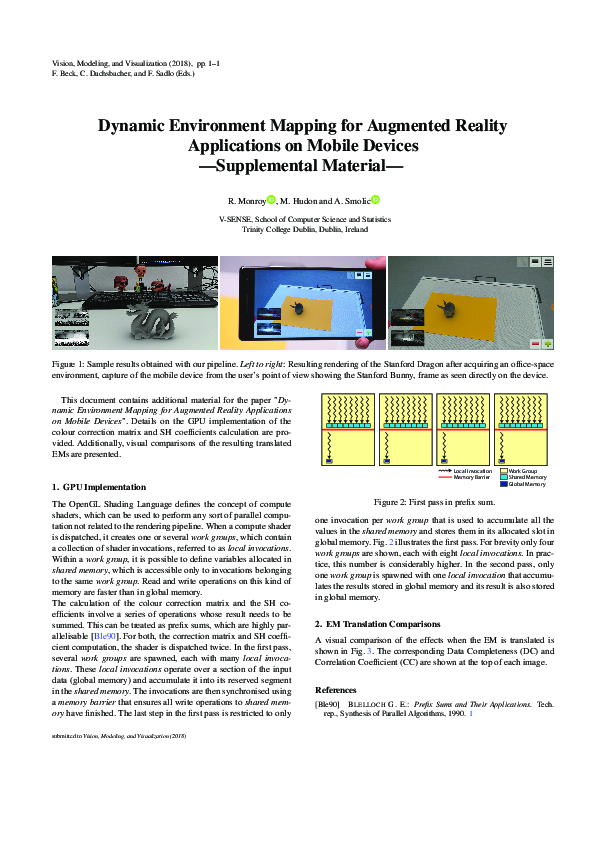(PDF) Dynamic Environment Mapping for Augmented Reality Applications on Mobile Devices | Aljosa ...