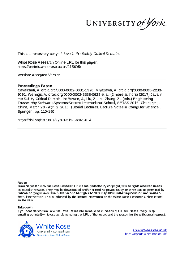 (PDF) Java in the Safety-Critical Domain | Alvaro Miyazawa - Academia.edu