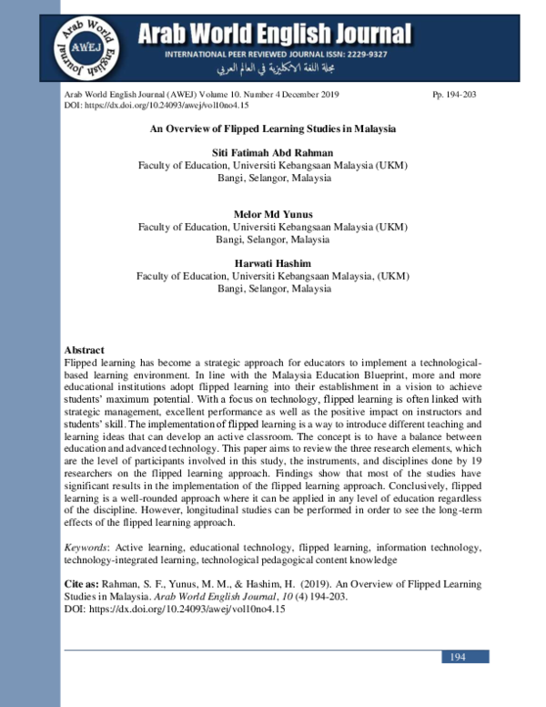 Pdf Implementation Strategy Of Project Based Learning Through Flipped Classroom Method 9269