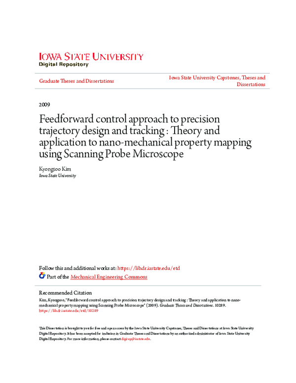 (PDF) Feedforward control approach to precision trajectory design and tracking : Theory and ...