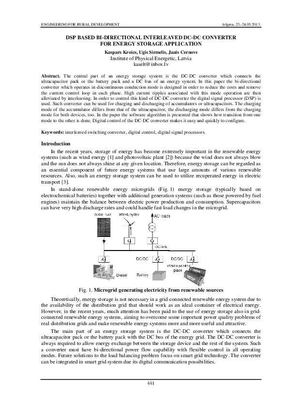 (PDF) DSP Based Bi-Directional Interleaved DC-DC Converter for Energy Storage Application