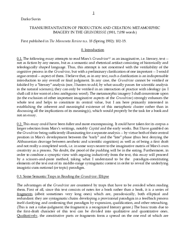 (PDF) TRANSUBSTANTIATION OF PRODUCTION AND CREATION: METAMORPHIC ...