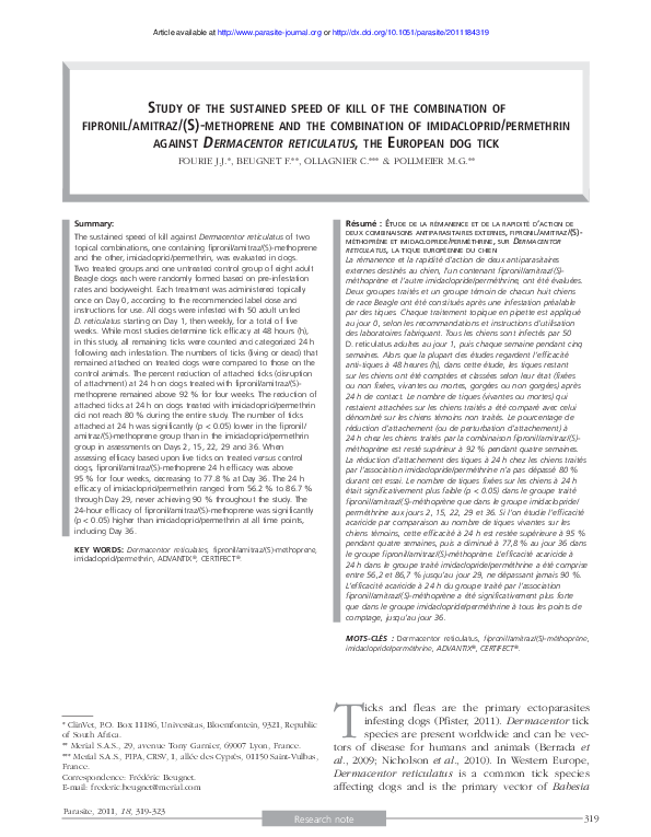 (PDF) Study of the sustained speed of kill of the combination of ...