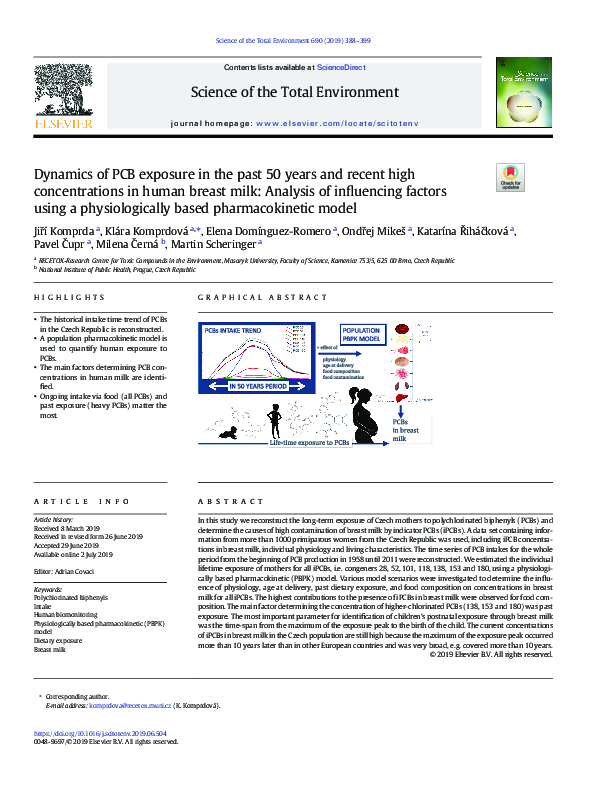 (PDF) Dynamics of PCB exposure in the past 50 years and recent high ...
